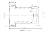 China M12 4K High‑Resolution CCTV Lens 4.3mm F2.4 120° DFOV 6Glass Low  Distortion Φ9.6mm Image Circle for 1/1.8