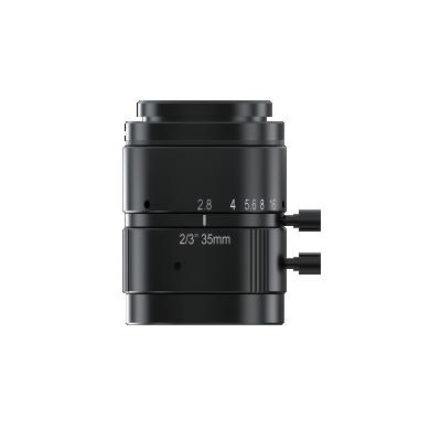 China C‑Mount 12MP Industrial FA Lens 35mm F2.8‑16 2/3‑Inch Sensor Manual Lock Iris & Focus M27*P0.5 Filter Thread for Machine‑Vision Dimensional Measurement Defect Inspection Camera for sale