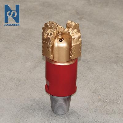 China 4 Blade PDC Water Well Drill Bit 6 1/2 Inch Steel Body for sale
