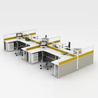 China 8 Seater Office Workstation Desks Thickness 25mm Modular Cubicle Workstation for sale