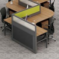 China 4 Seater Office Workstation Desks Thickness 30mm Cubicle Partition for sale