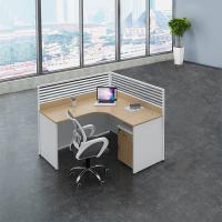 China 2 4 6 Person Modern Office Workstations Desk Aluminum Profile Fabric Material for sale