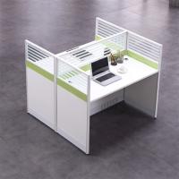 China Cubicle Office Workstation Desks Call Center 2400mm 4 Person Workstation Table for sale