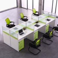 China 30mm Thickness Green Call Center Office Cubicle Workstation Desk with Customized Size and Modern Style for sale