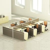 China 30mm Office Workstation Desks Grey Color 4 Cubicle Workstation for sale