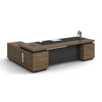 China 2 Meters 50mm Executive Office Desks CEO Desk L Shape With Side Cabinet for sale