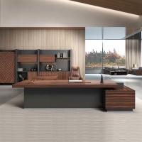 China Thickness 50mm Executive Writing Desk Melamine Modern CEO Office Desk for sale