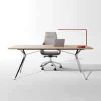 China Side Cabinet Grey Executive Desk Width 1800mm Customized Manager Office Desk for sale