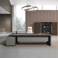 China Thickness 50mm Executive Office Desks Wood Classic And Elegant for sale