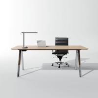 China Metal Frame ISO Office Executive Table Simple Layer White Executive Desk for sale