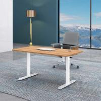 China 25mm Office Height Adjustable Desk Wooden Electric Standing Desk for sale