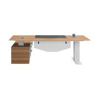China 2M Officeworks Sit Stand Desk Electric Standing Executive Office Desk for sale