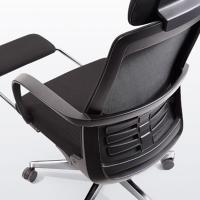 China Black Mesh Office Chair Dynamic Ergonomic Mesh Task Chair With Footrest for sale