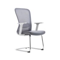 China Grey White Mesh Office Chair Fabric Height Adjustment Staff Computer Chair for sale