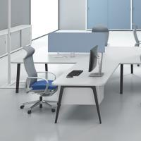 China Grey And Blue Home Office Chair Modern Sleek Design With Fixed Headrest for sale