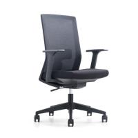 China Black Back Comfortable Mesh Office Chair With Adjustable Movable Headrest for sale