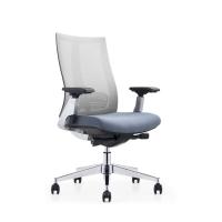 China Anti Vibration Black Mesh Desk Chair Modern With Adjustable Lumbar Support for sale