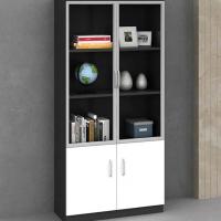 China 79 Inch Office Wooden Filing Cabinets White OEM 5 Door Storage Cabinet for sale