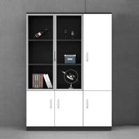 China 79 Inch Office Wooden Filing Cabinets White OEM 5 Door Storage Cabinet for sale