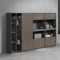 China 87 Inch Executive Office Wooden Filing Cabinets With Wardrobe for sale