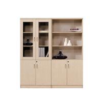 China Tall Glass Wooden Lockable Filing Cabinet Modern Scratch Resistant for sale
