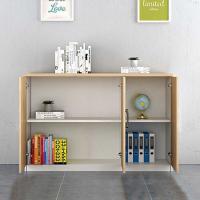 China 47 Inch Office Wooden Filing Cabinets 2 Door Bookcase With Lock for sale