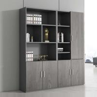 China 71 Inch Office Wooden Filing Cabinets Boss Desk Matching Bookcase Brown for sale