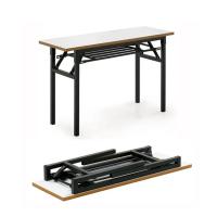 China Rectangular Foldable Training Table Melamine For Meeting Room Conference for sale