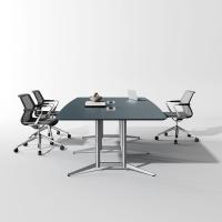 China 4 Person Conference Room Table Set Melamine W1800mm Stain Resistant for sale