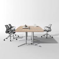 China 4 Person Conference Room Table Set Melamine W1800mm Stain Resistant for sale