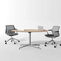 China 70.8 Incn Office Conference Table 4 Person Oval Boardroom Table for sale