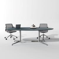 China 70.8 Incn Office Conference Table 4 Person Oval Boardroom Table for sale