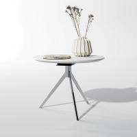 China W600mm Round Conference Table Small Wooden Meeting Desk With Y Shape Leg for sale