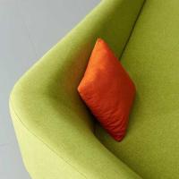 China V Shaped Office Lounge Sofa 800Hmm Comfortable Fabric For Office Room for sale