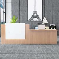 China 2000Wmm Executive Receptionist Desk With Two Lockable Drawers for sale