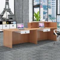 China 2000Wmm Executive Receptionist Desk With Two Lockable Drawers for sale