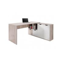 China L Shape Home Office Desk Wooden MDF MFC Customized Color With Cabinet for sale