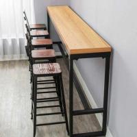 China Thickness 16mm Bar Table Stool Set Melamine Board Bar Height Dining Set for sale