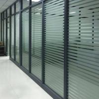 China Single Glazing Soundproof Office Partitions Walls Thickness 12mm Customized Size for sale