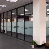 China Full Height Office Partition Walls Interior Thickness 12mm Glass Room Dividers for sale