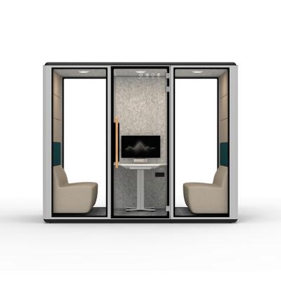 China Mobile Work Space Soundproof Office Pods Portable In Acoustic Panel for sale