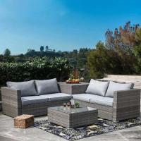 China Wicker Patio Corner Sofa Set Customized Color Rattan Outdoor Furniture for sale