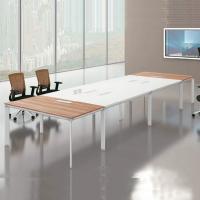 China 10 Person Wooden Office Conference Table Meeting Table Metallic In Boardroom for sale