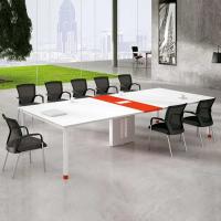 China 10 Person Wooden Office Conference Table Meeting Table Metallic In Boardroom for sale