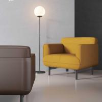 China Leather Reception Office Furniture Sofa Sectional Two Seater Sofa for sale