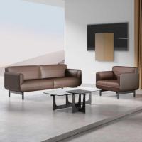 China Leather Reception Office Furniture Sofa Sectional Two Seater Sofa for sale