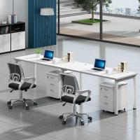 China 4 Person Office Workstation Desks 25mm Open Space Scratch Resistant for sale