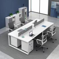China Waterproof Office Workspace Desk Stain Resistant White With PVC Edging for sale