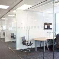 China Waterproof Office Partition Walls Portable Swing Hinges Modular Glass Partition for sale