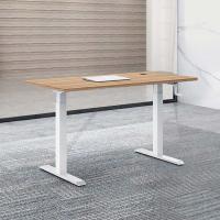 China Melamine Height Adjustable Standing Desk Wooden With PVC Edging for sale